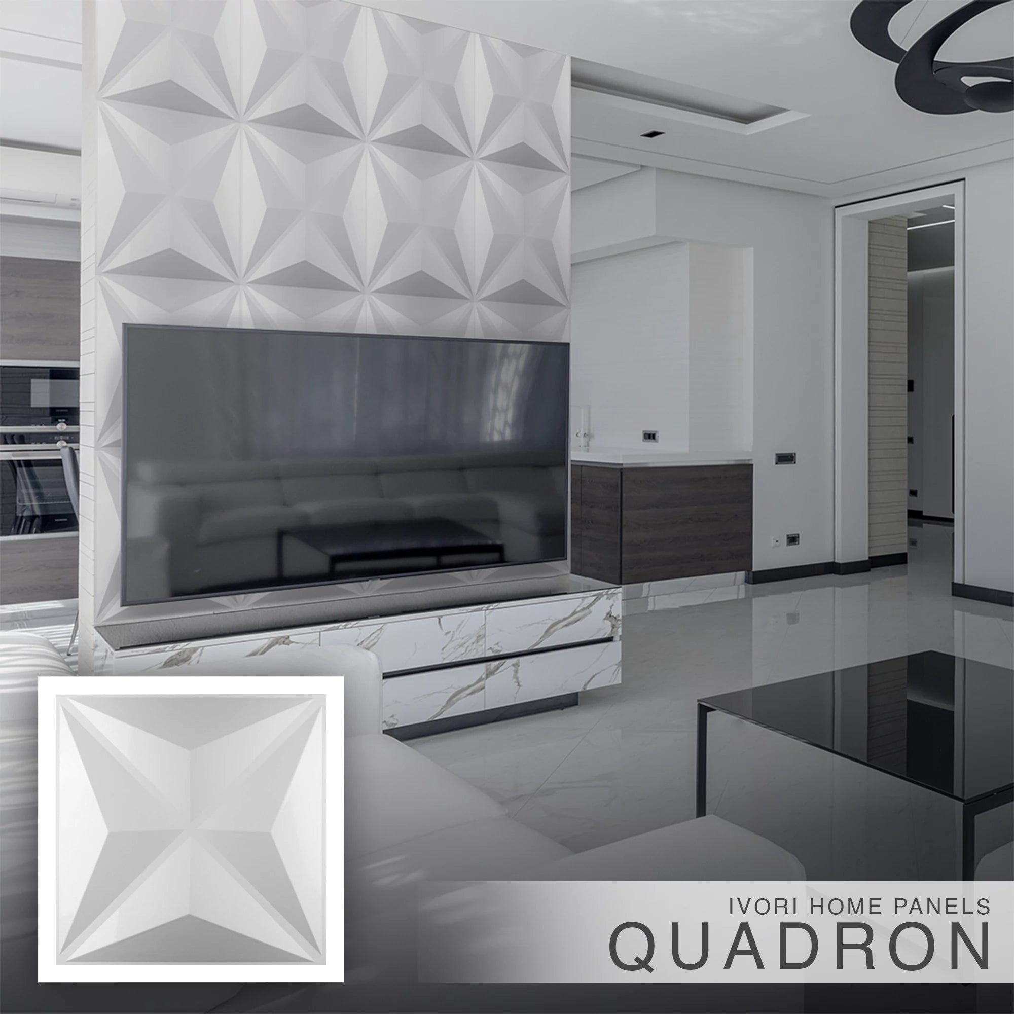 IVORI™ Quadron Lux Wall Panel (12 pc set) – Ivori Home